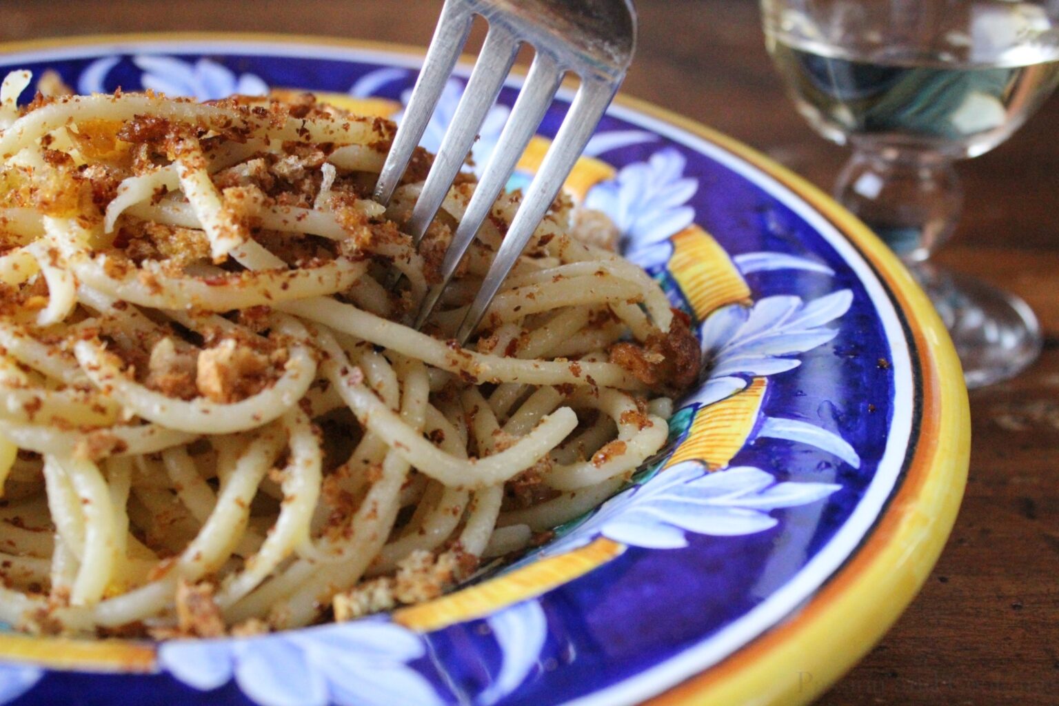 Pici alle briciole recipe