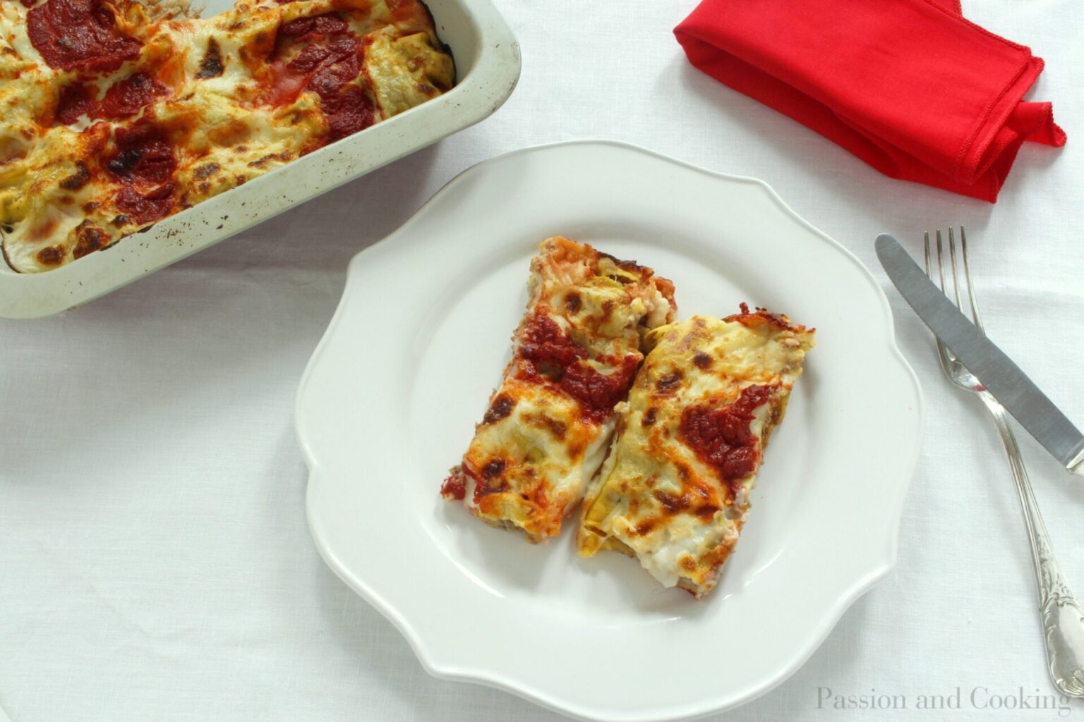Cannelloni Ripieni di Carne (Cannelloni Stuffed with Meat) - Passion ...