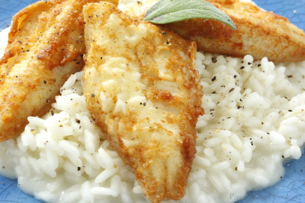 Risotto with Perch Fish - Passion and cooking